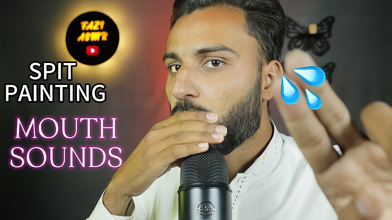 Asmr Spit Painting,Mouth Sounds,Hand Visual Relaxing For Sleep - YouTube