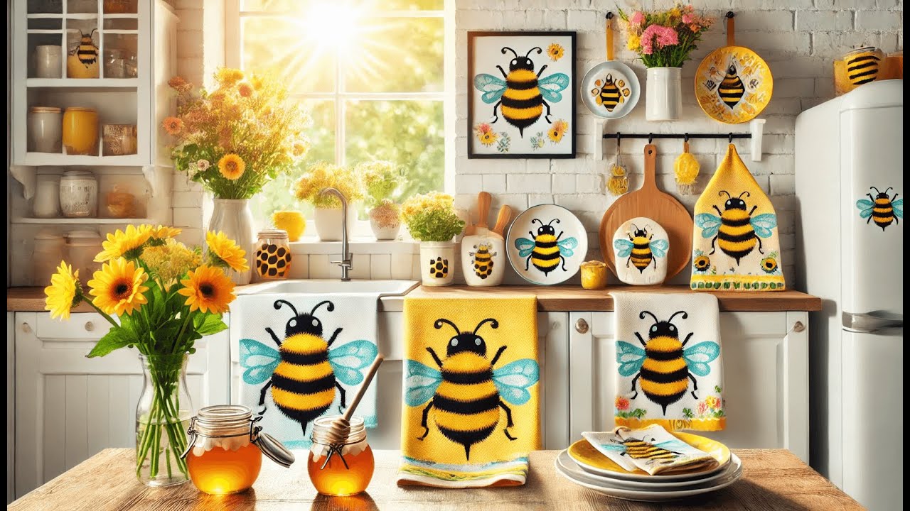🐝 KnomeKo Bee Decor,6PCS Bumble Bee Gnome Tiered Tray Decor Set | Best ...