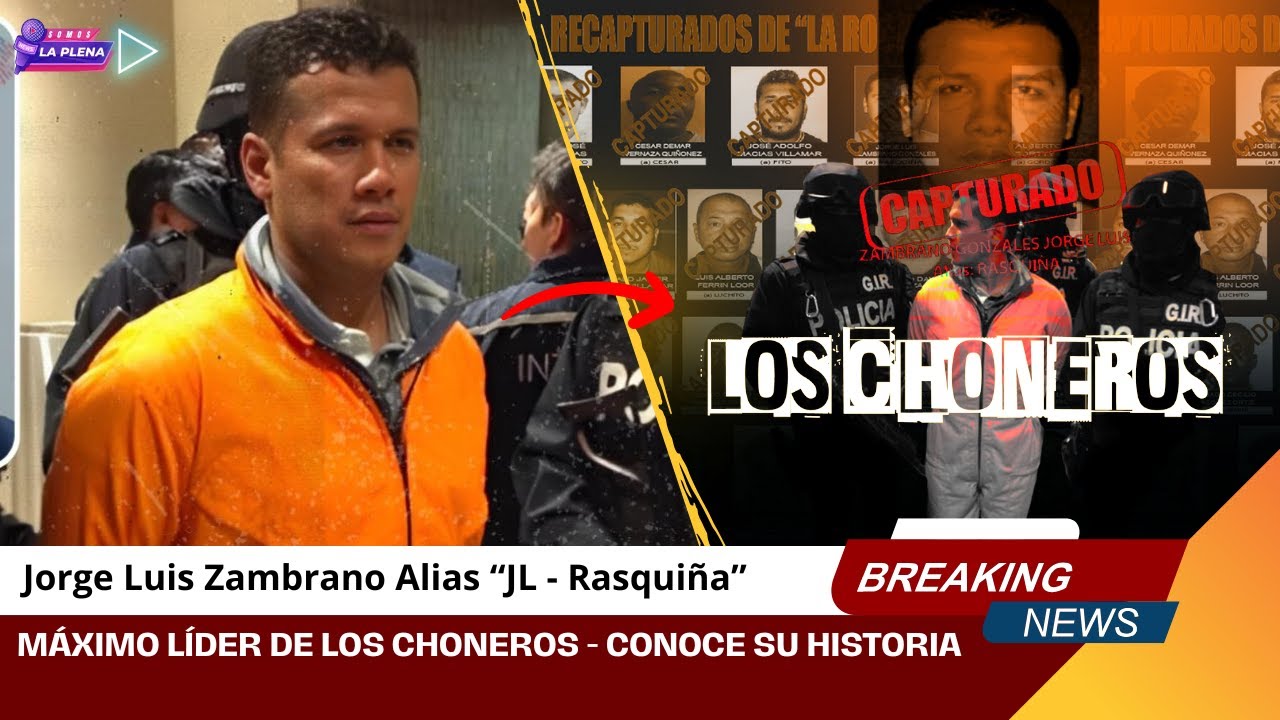Jorge Luis Zambrano “Rasquiña” el máximo líder de los Choneros - CONOCE ...