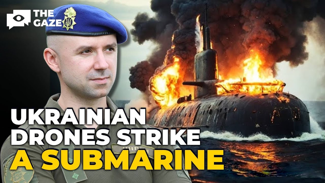 Underwater drones ATTACK: Russian submarine on fire! - YouTube