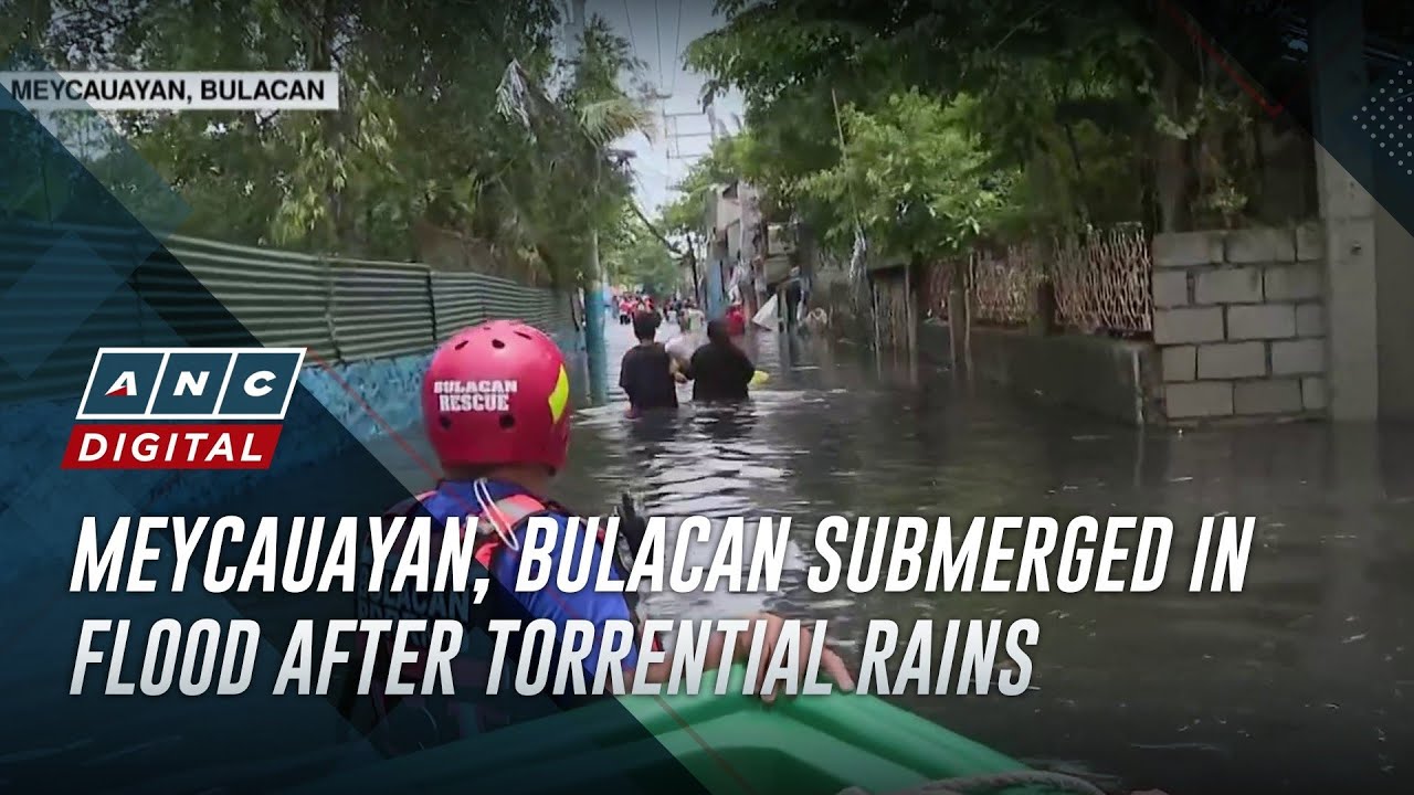 Meycauayan, Bulacan submerged in flood after torrential rains | ANC - YouTube