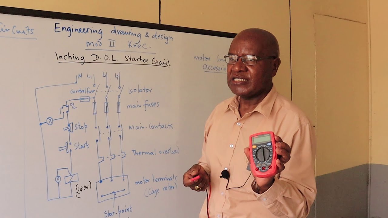 Inching D O L starter circuit, MOTOR CONNECTION ACCESSORIES - YouTube