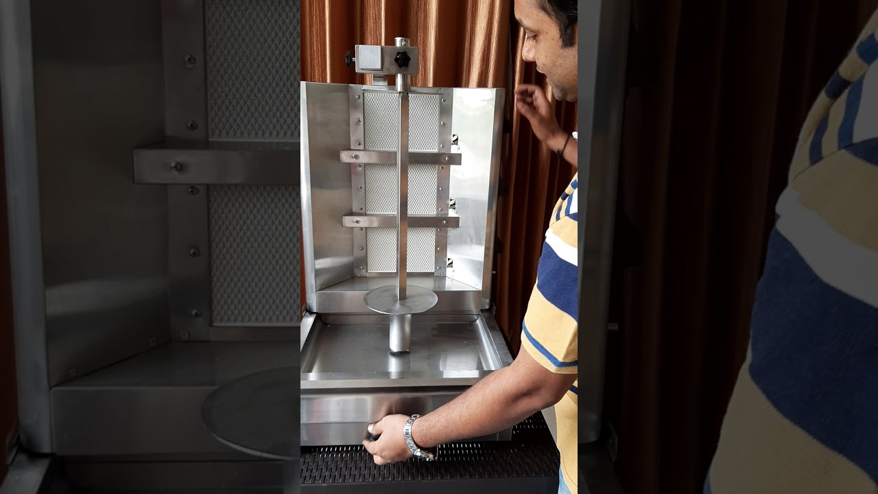 Shawarma making machine India(English) - YouTube