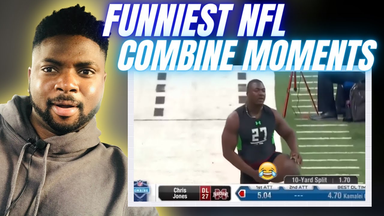 🇬🇧BRIT Reacts To THE FUNNIEST NFL COMBINE BLOOPERS! *uh oh.. - YouTube