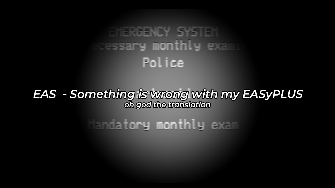 EAS - Something is wrong with my EASyPLUS - YouTube