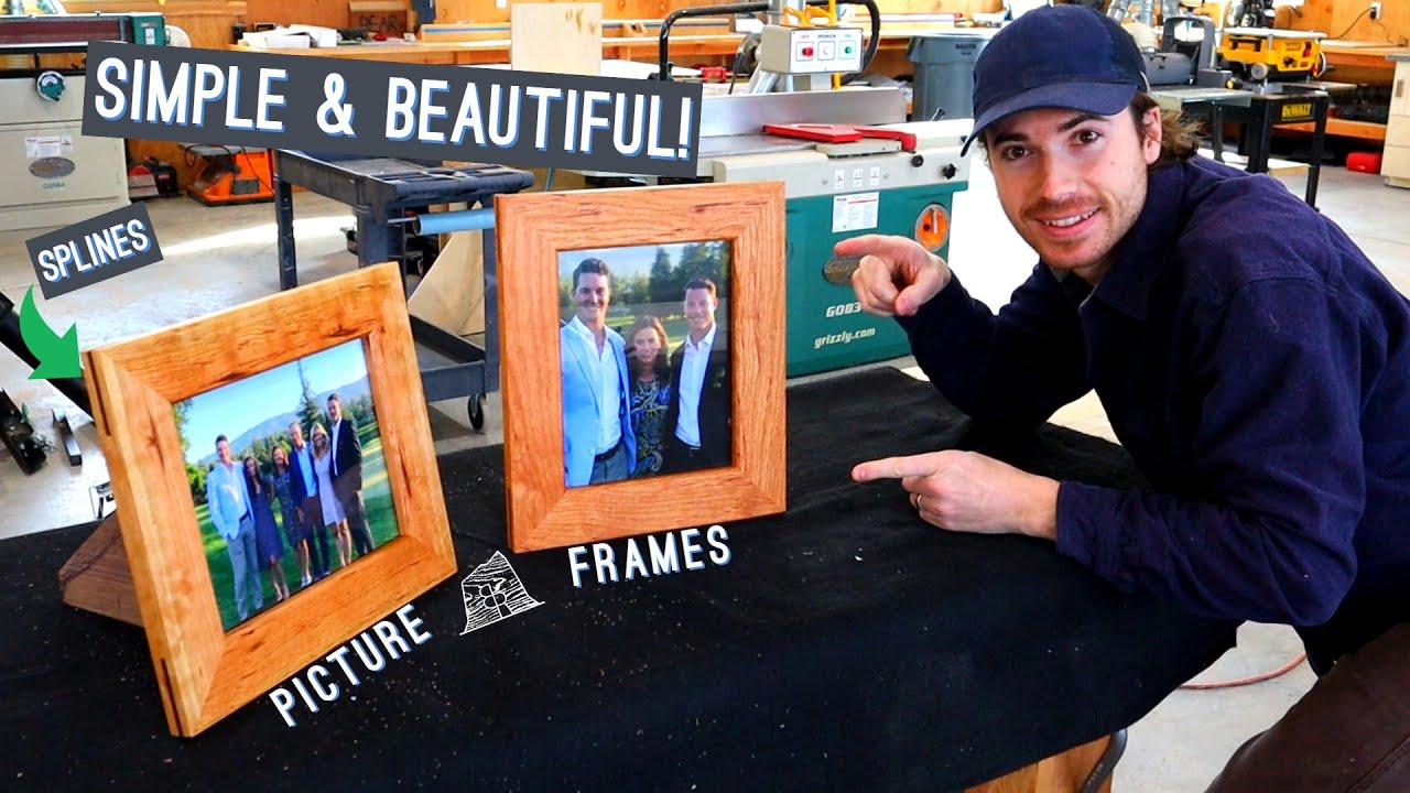 How to Make Simple Picture Frames | Woodworking Project (Full Build ...