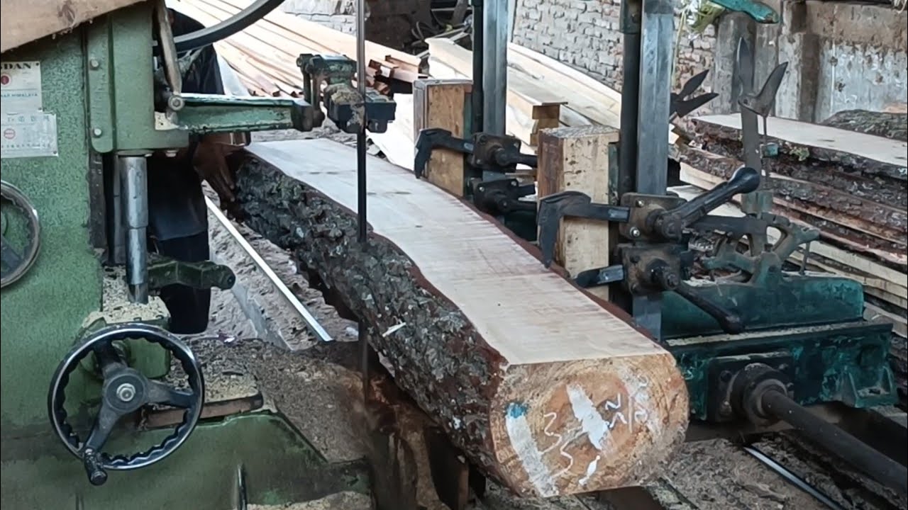 How to saw local pine wood #49 - YouTube