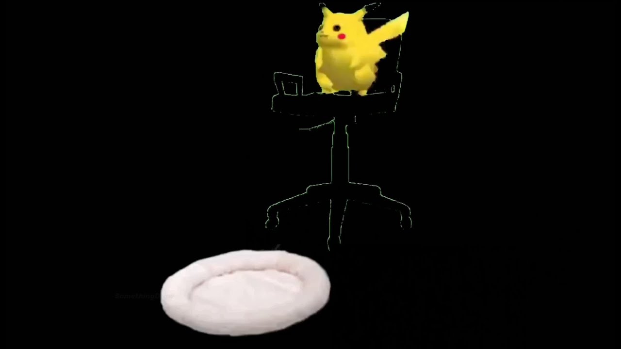 Spinning Chair Pikachu Falls Over - YouTube
