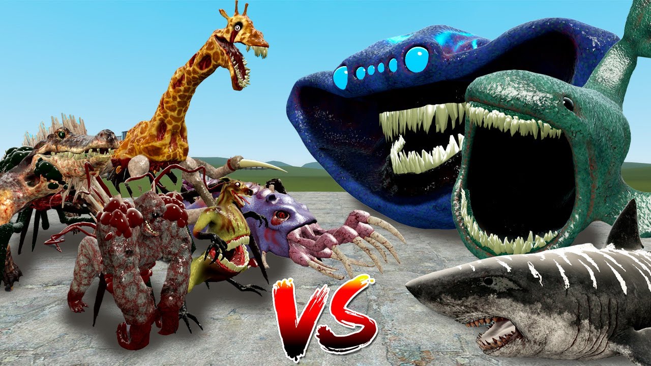 ALL NEW ZOOCHOSIS vs ALL SEA MONSTERS in Garry's Mod - YouTube