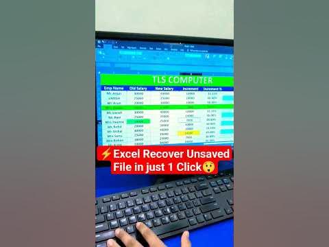 Excel Recover Unsaved File in Just 1 Click🔥😲 #viral #excel #exceltips #computer - YouTube