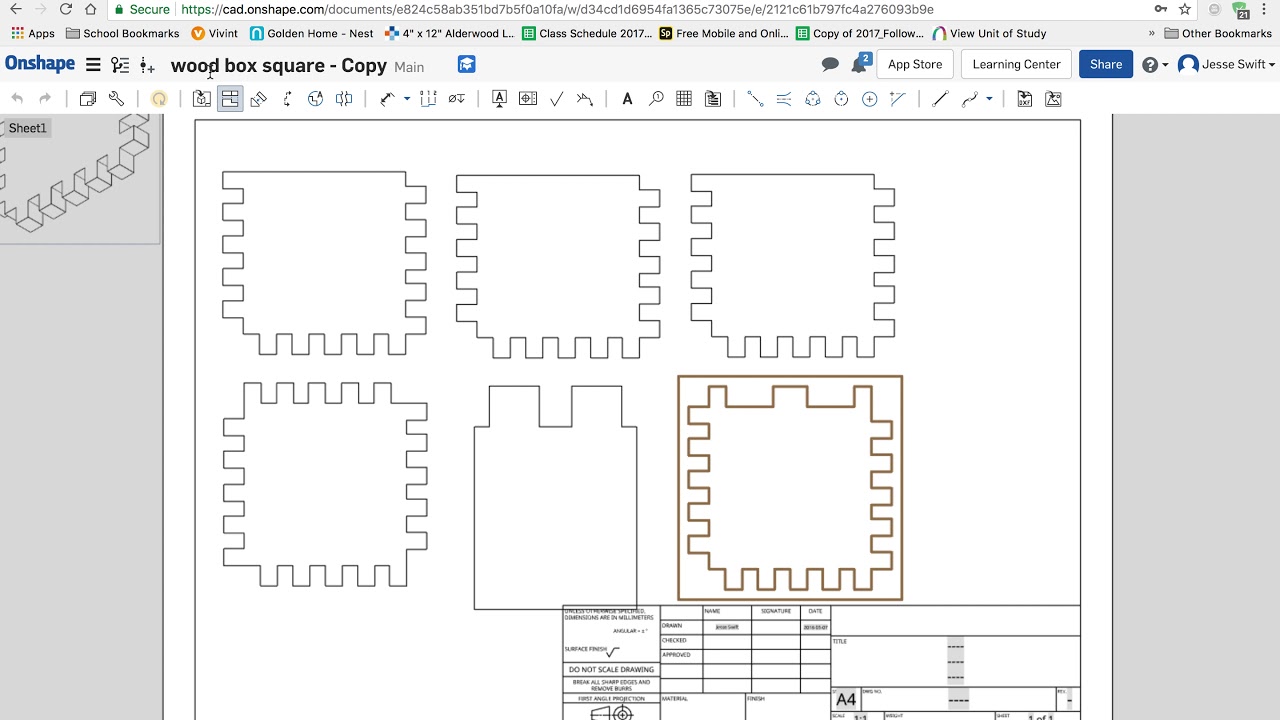 ONSHAPE export to pdf laser cut - YouTube