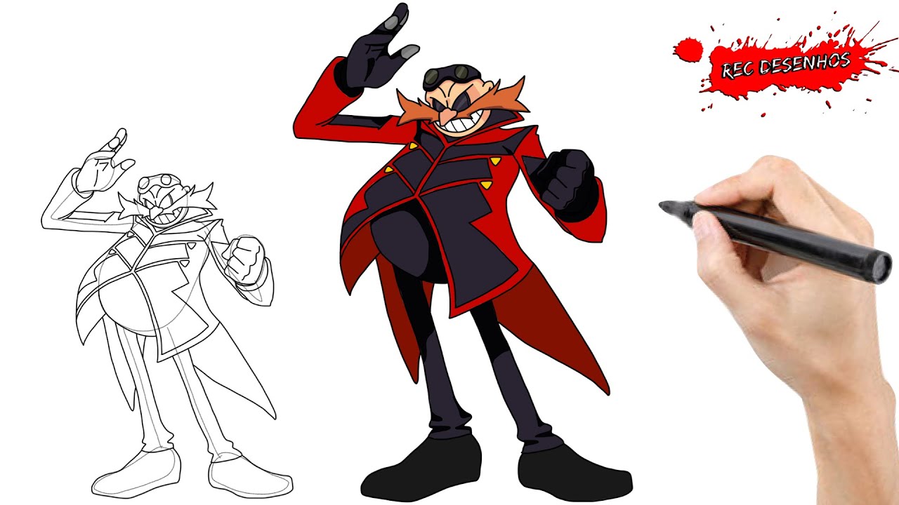 Como Desenhar o Dr. Robotnik do Sonic Passo a Passo | How to Draw Dr ...