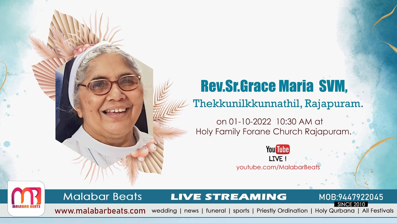 GOLDEN JUBILE CELEBRATION OF Rev.Sr.Grace Maria SVM ...