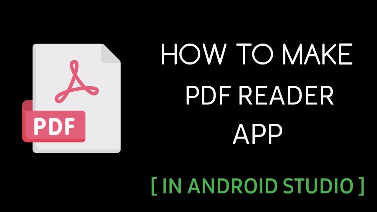 HOW TO MAKE PDF READER APP IN ANDROID STUDIO YouTube how-to-make-pdf-reader-app-in-android-studio-youtube