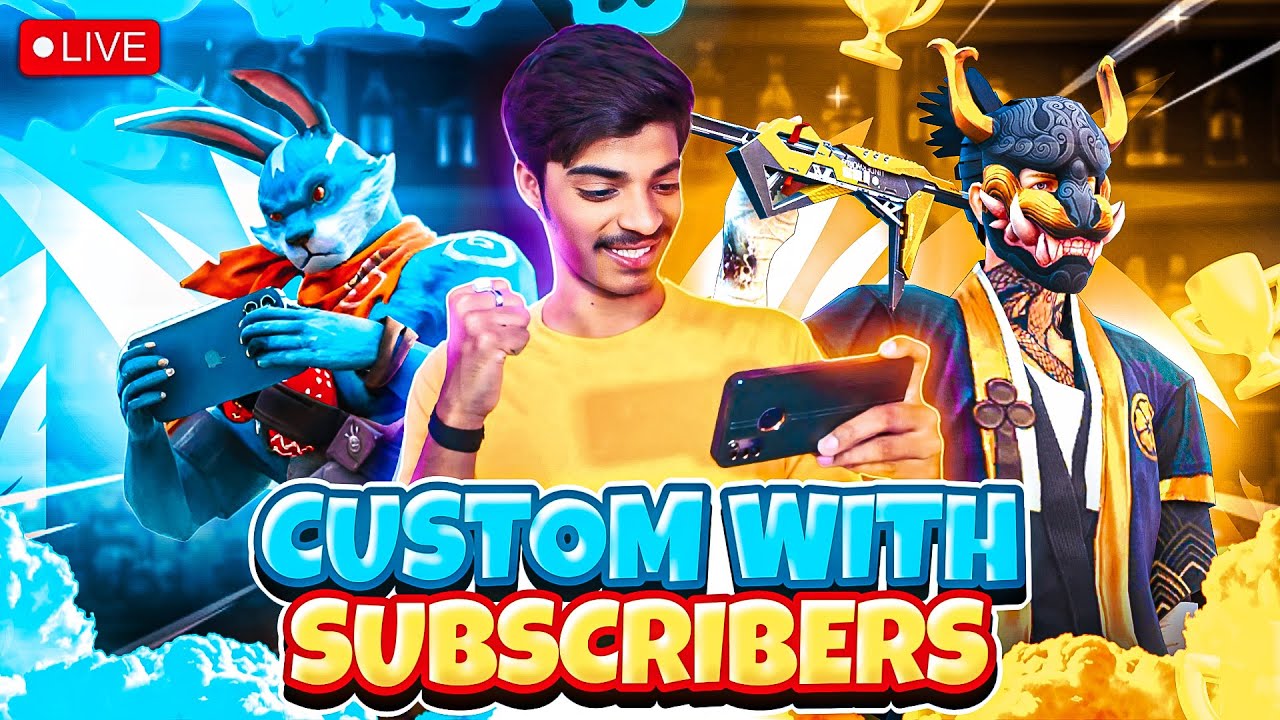 LIVE 4 VS 4 CUSTOM !! 2 VS 6 CLASH BATTLE 🛑 FREE FIRE LIVE CUSTOM 😈 # ...