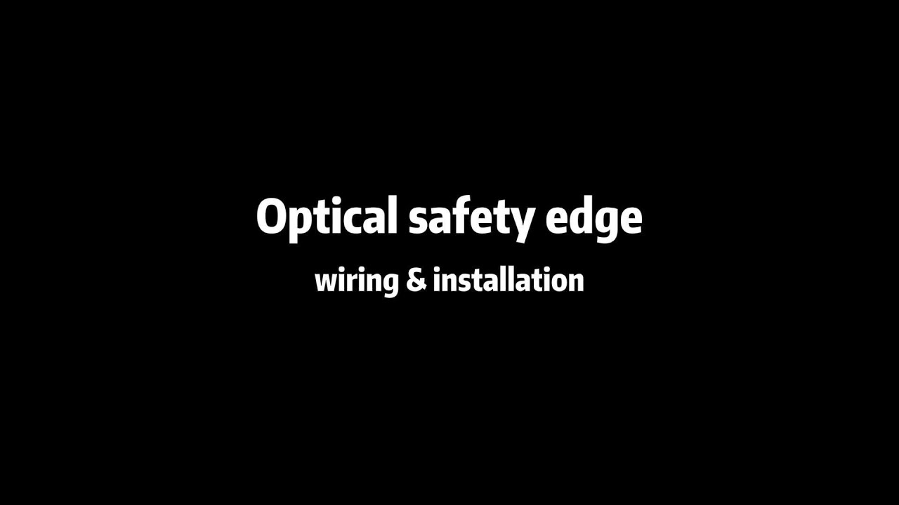 Optical safety edge - YouTube