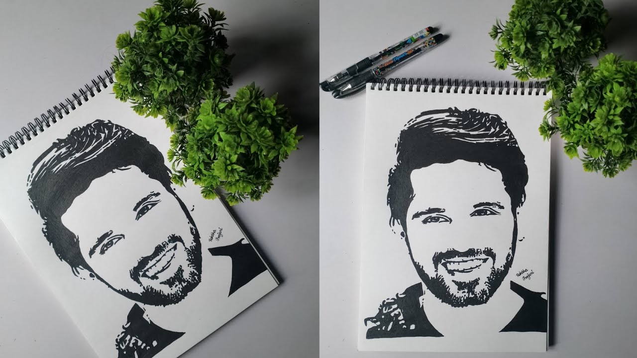 How to draw Kiran Raj 😍|full tutorial |@Rakshaart225 - YouTube