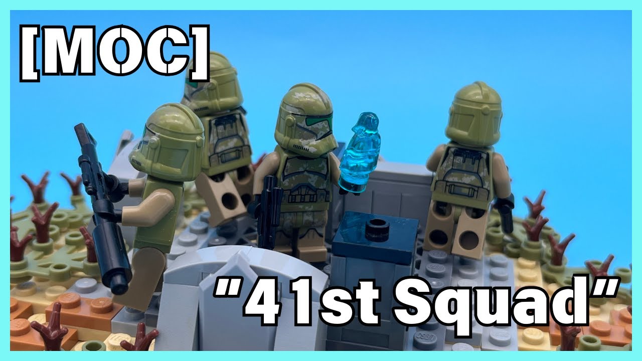 【LEGO STAR WARS】41st Elite Corps squad【MOC Speed Build】 - YouTube