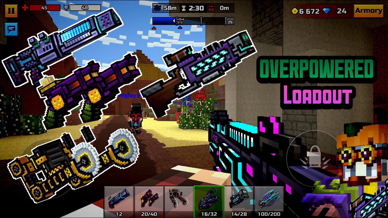 [PixelGun3D] GODLIKE CLAN SEIGE LOADOUT *OVERPOWERED* - YouTube