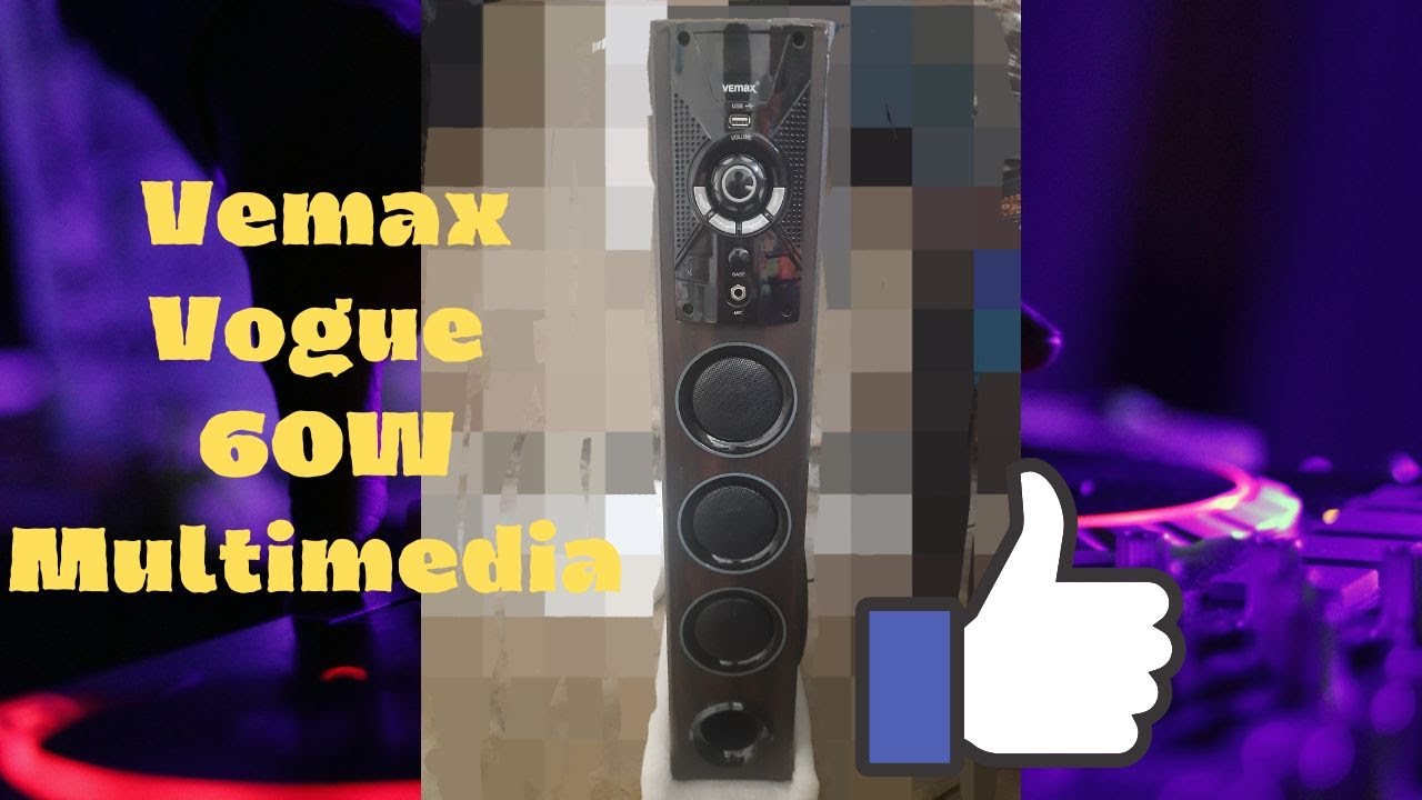 Vemax Vogue 60W Multimedia 3.0 Tower Speaker Unboxing ।।Dj Suman ...