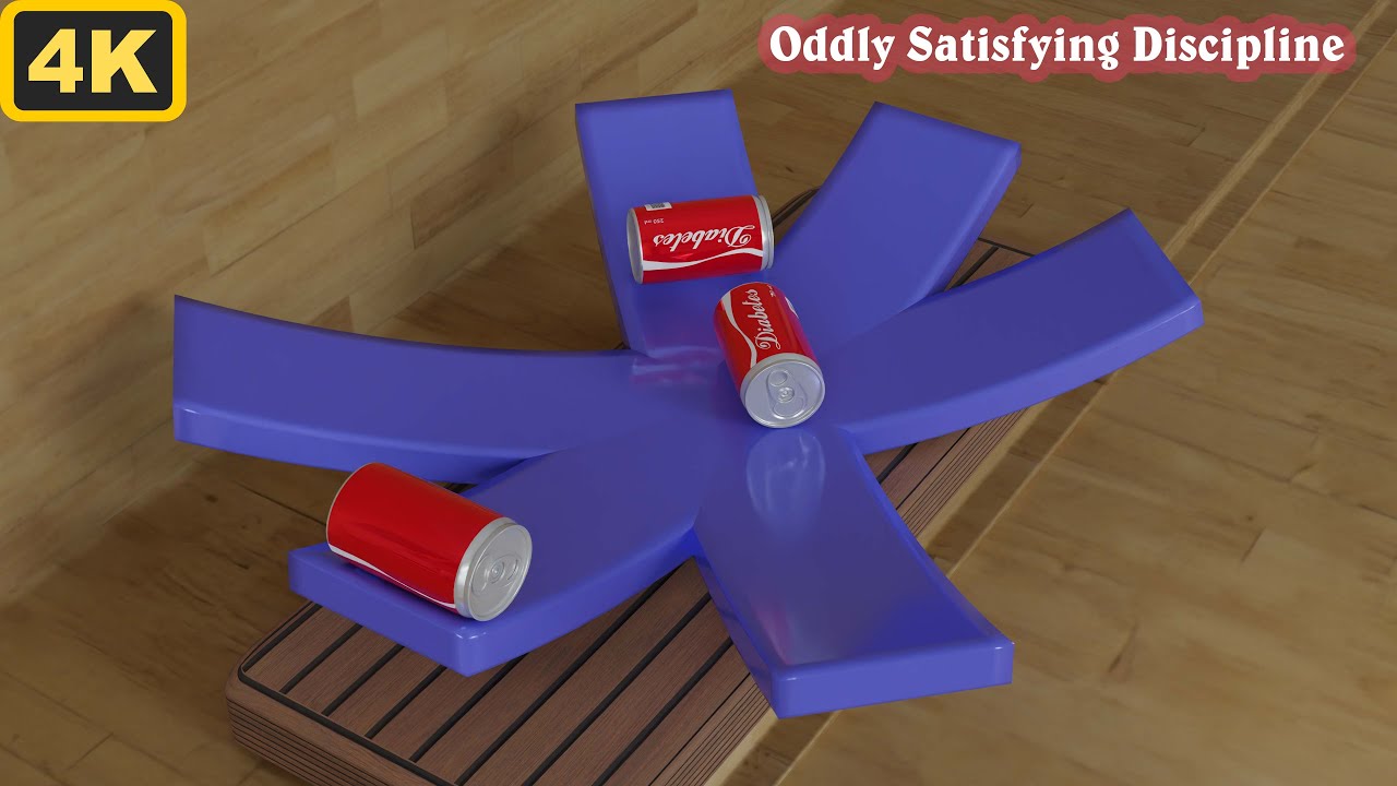 Soda Cans Rolling in Perfect Harmony | Oddly Satisfying 8 hour Loop ...