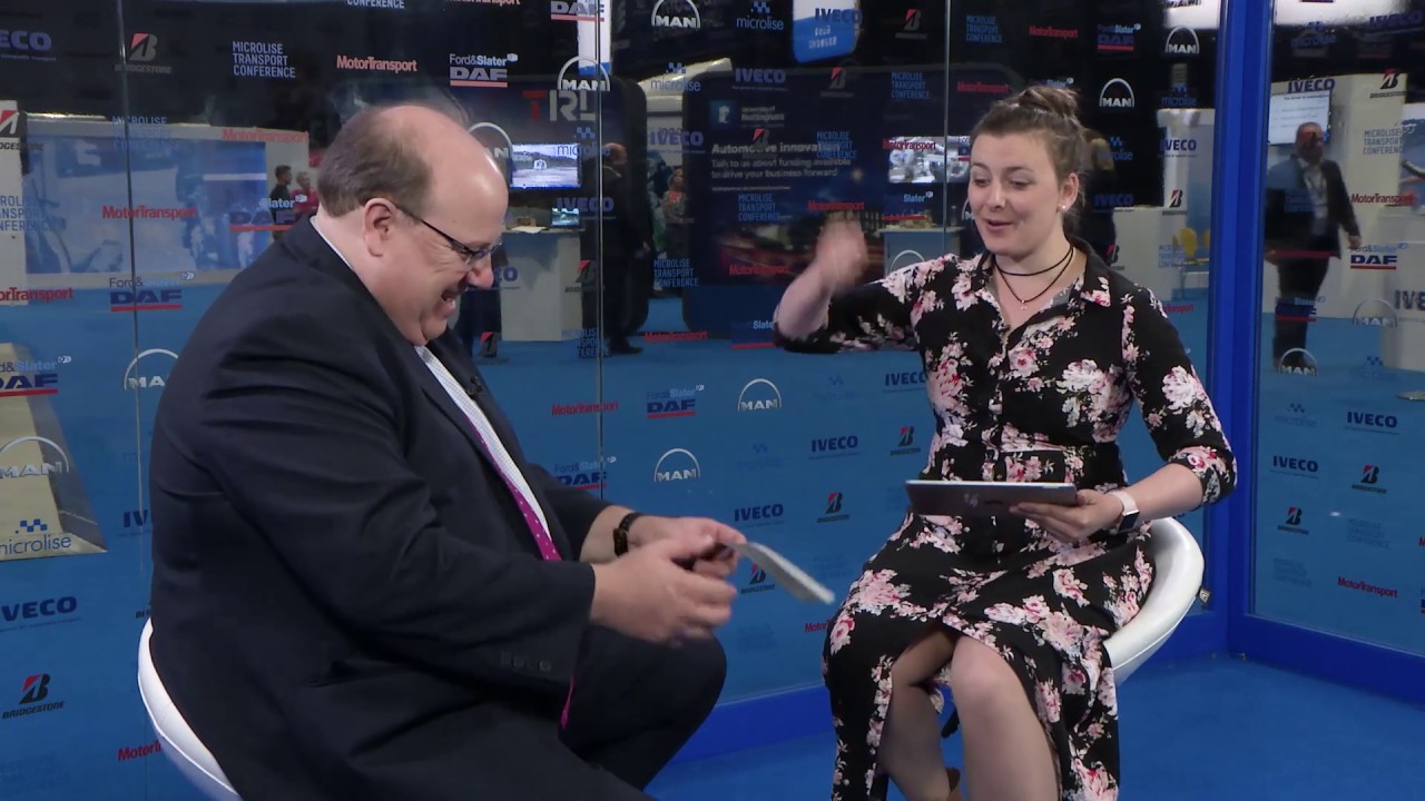 Phil Roe of DHL Supply Chain on-trailer solar panels at Microlise ...