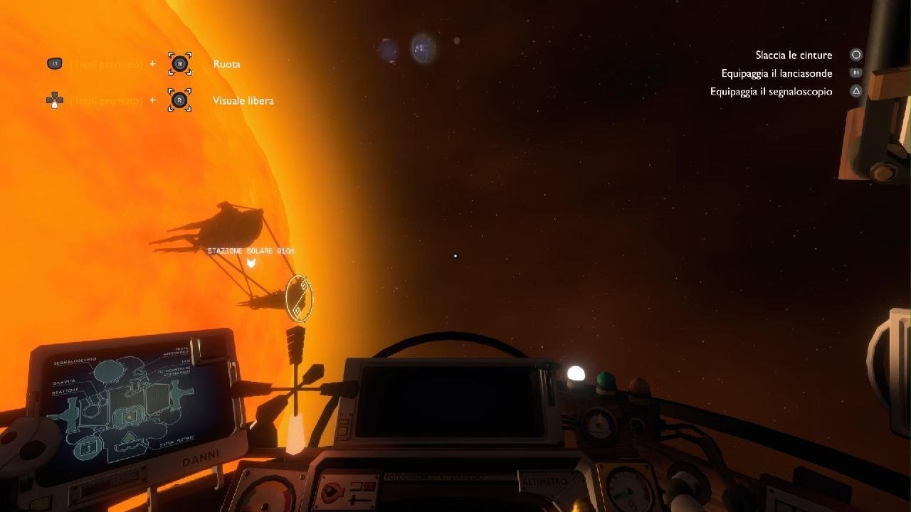 Outer Wilds - Manual Landing on the Sun Station - YouTube