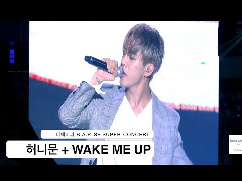 비에이피 B.A.P[전광판 4K 직캠]허니문 + WAKE ME UP,SF SUPER CONCERT@170924 락뮤직