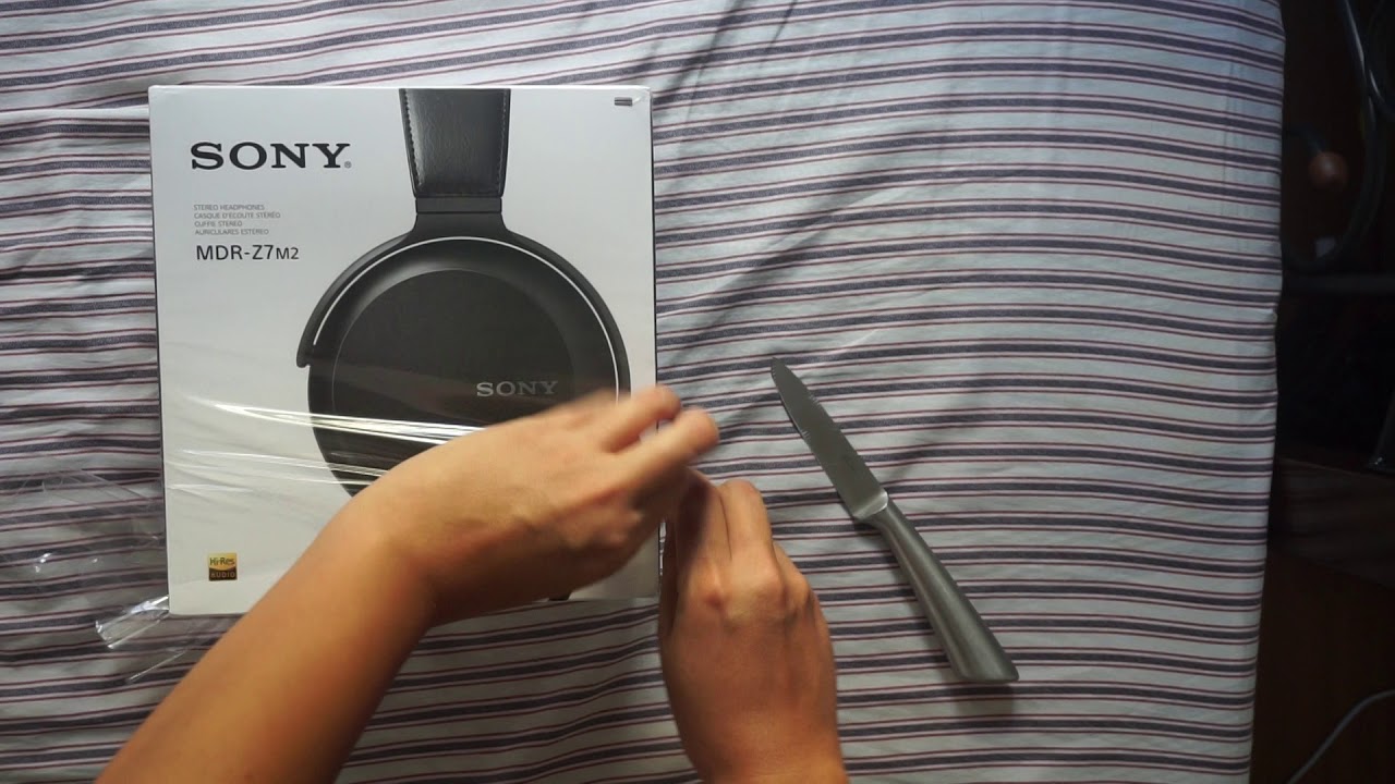Sony MDR Z7m2 unboxing - YouTube