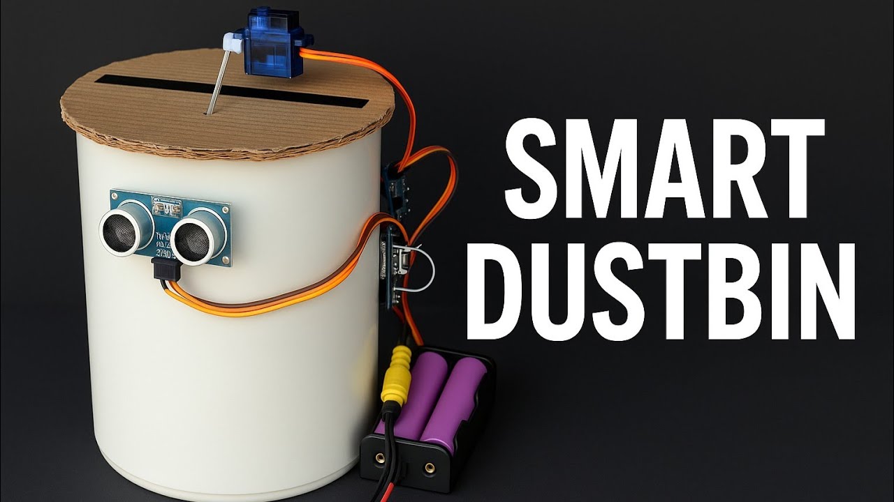 How to Make a Smart Dustbin at Home | Touchless Smart Dustbin – DIY at ...