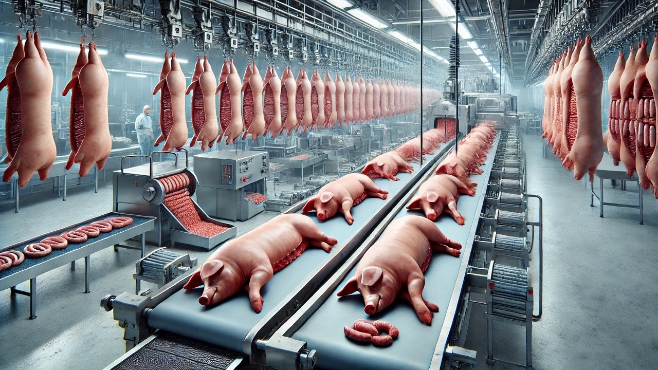 How Billions of Tons of Sausages and Hundreds of Roasted Pigs Are Made ...