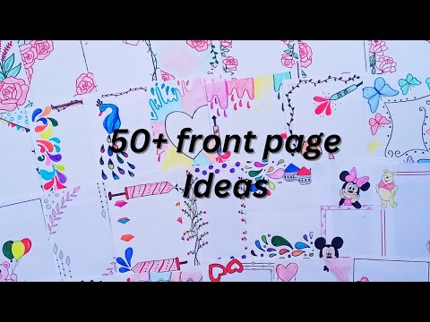 Front page design simple and easy 🥰🥰 / 50+ Project front page design ...