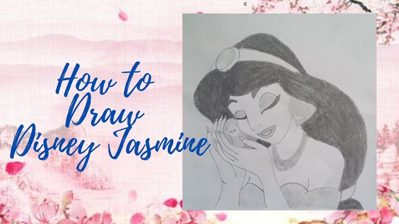 How to Draw Disney princess jasmine/jasmine Drawing/easy drawing - YouTube