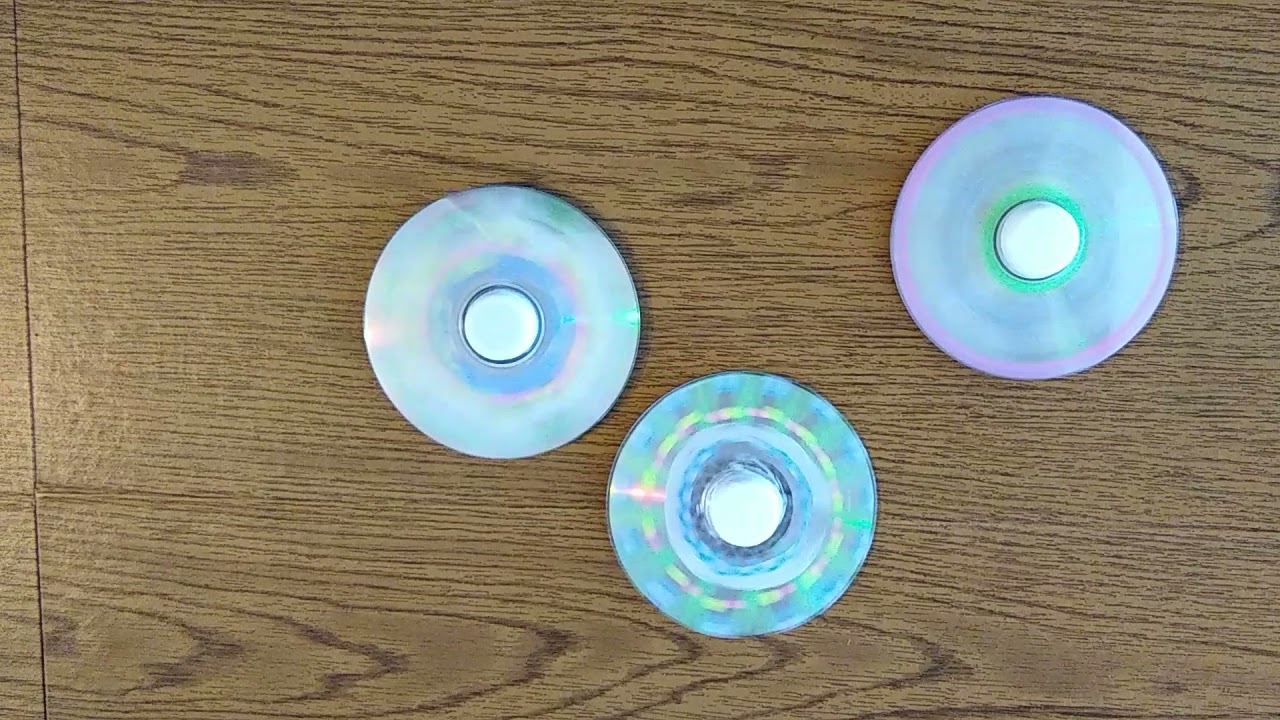 Spinning Tops from CDs and marbles as Alternative VBS Craft - YouTube