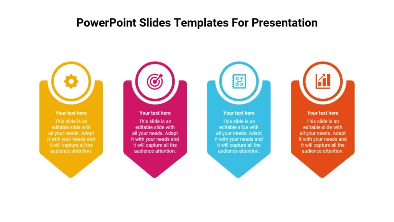 How to Create a 4 Steps Infographic in PowerPoint #slideegg - YouTube