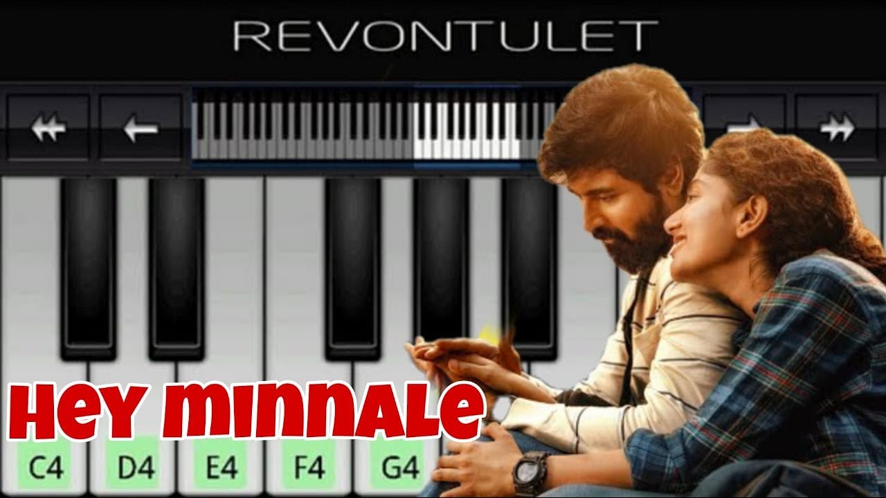 Hey Minnale | Amaran | Easy Piano Tutorial | Sivakarthikeyan | G.V ...