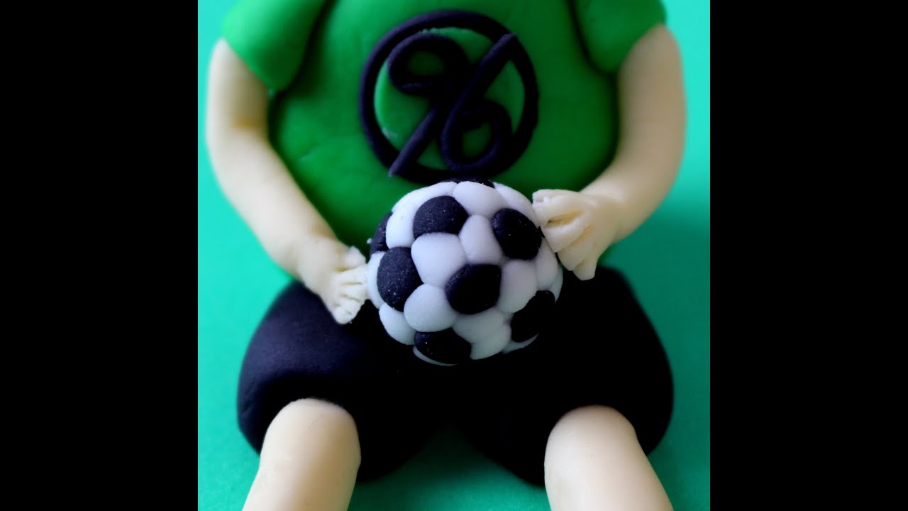 Fondant Fußball - fondant football l MoniiFee - YouTube