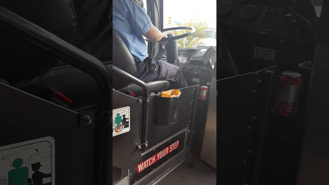 Winnipeg transit bus Driver has bad behavior - YouTube