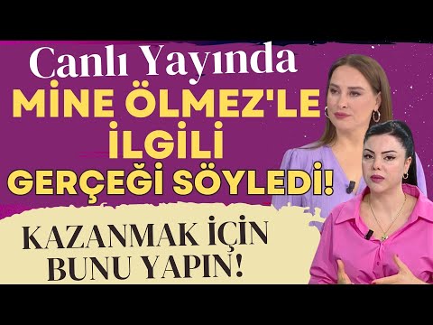 Canlı yayında söyledi Mine Ölmez'le ilgili gerçek! Kazanmak için bunları yapın!