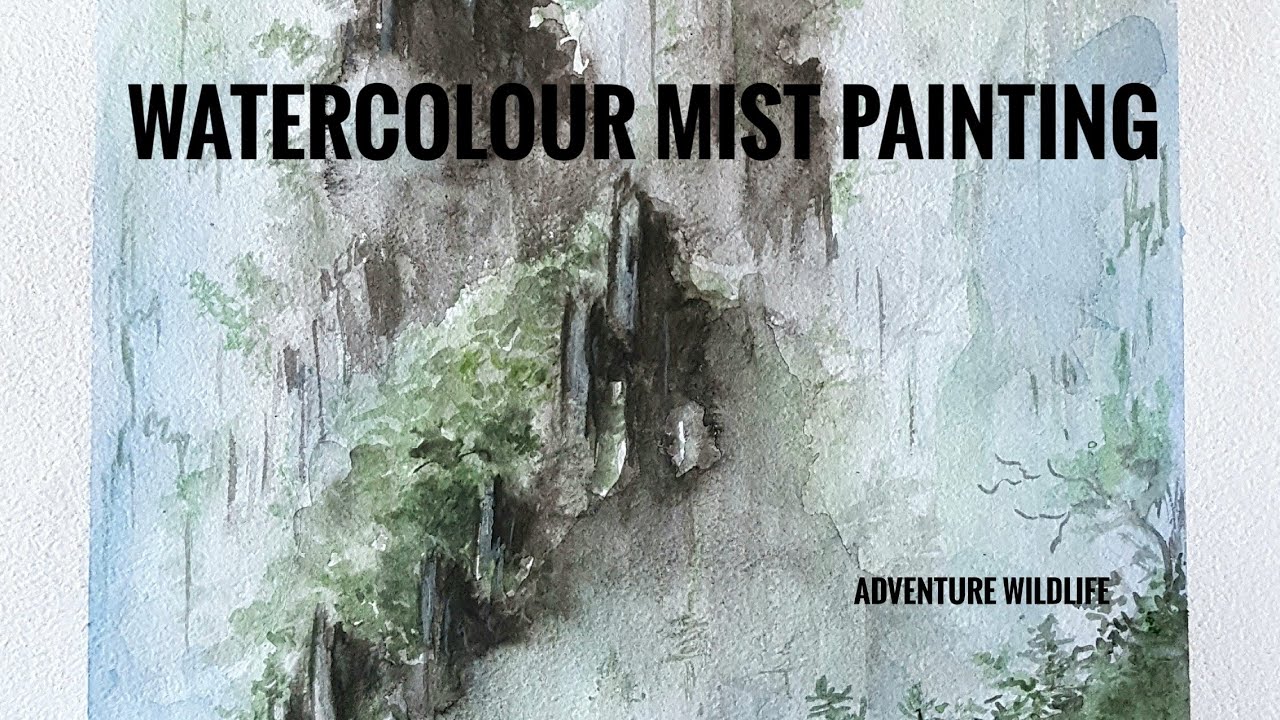 Watercolour mist painting - YouTube