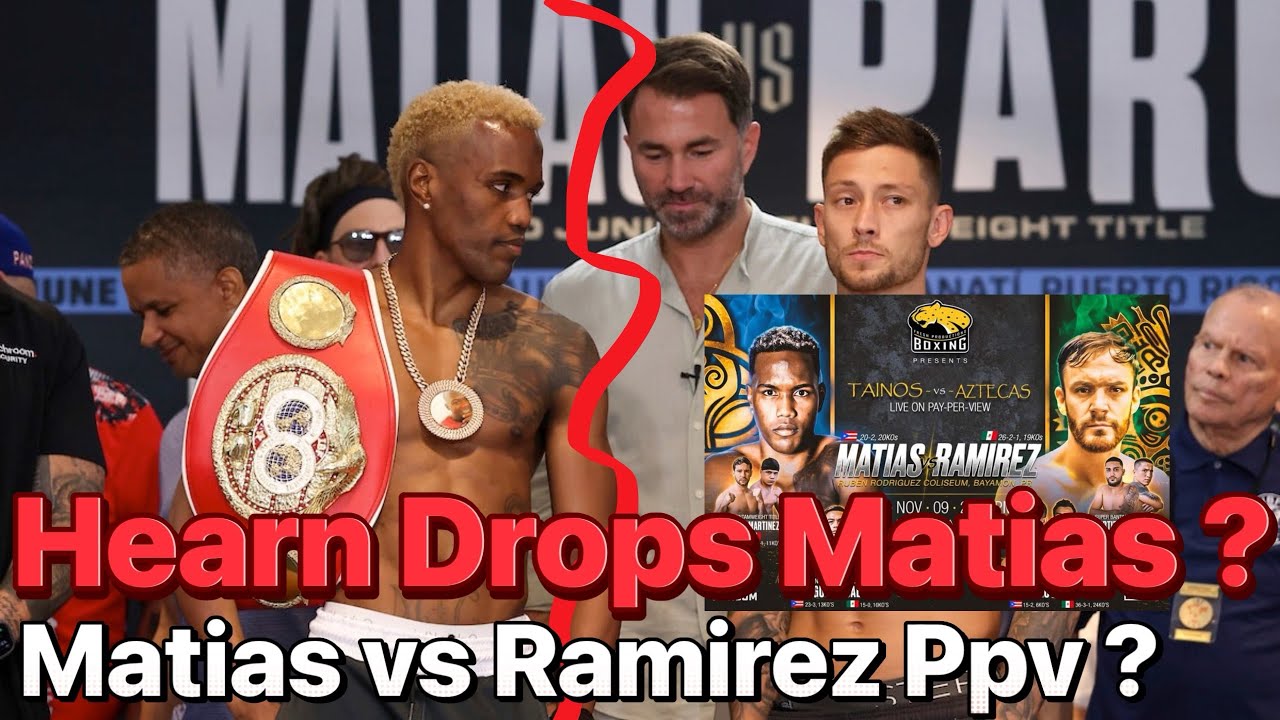 Subriel Matias No Longer W/ Eddie Hearn & Matchroom ? Matias vs Roberto Ramirez Worth Ppv ...