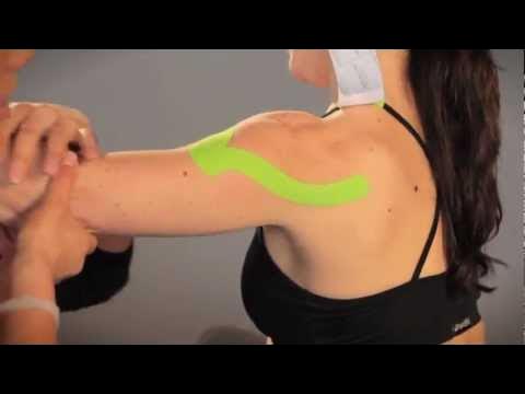 Kinesiology Taping the Shoulder and Upper Arm with PerformTex Tape - YouTube
