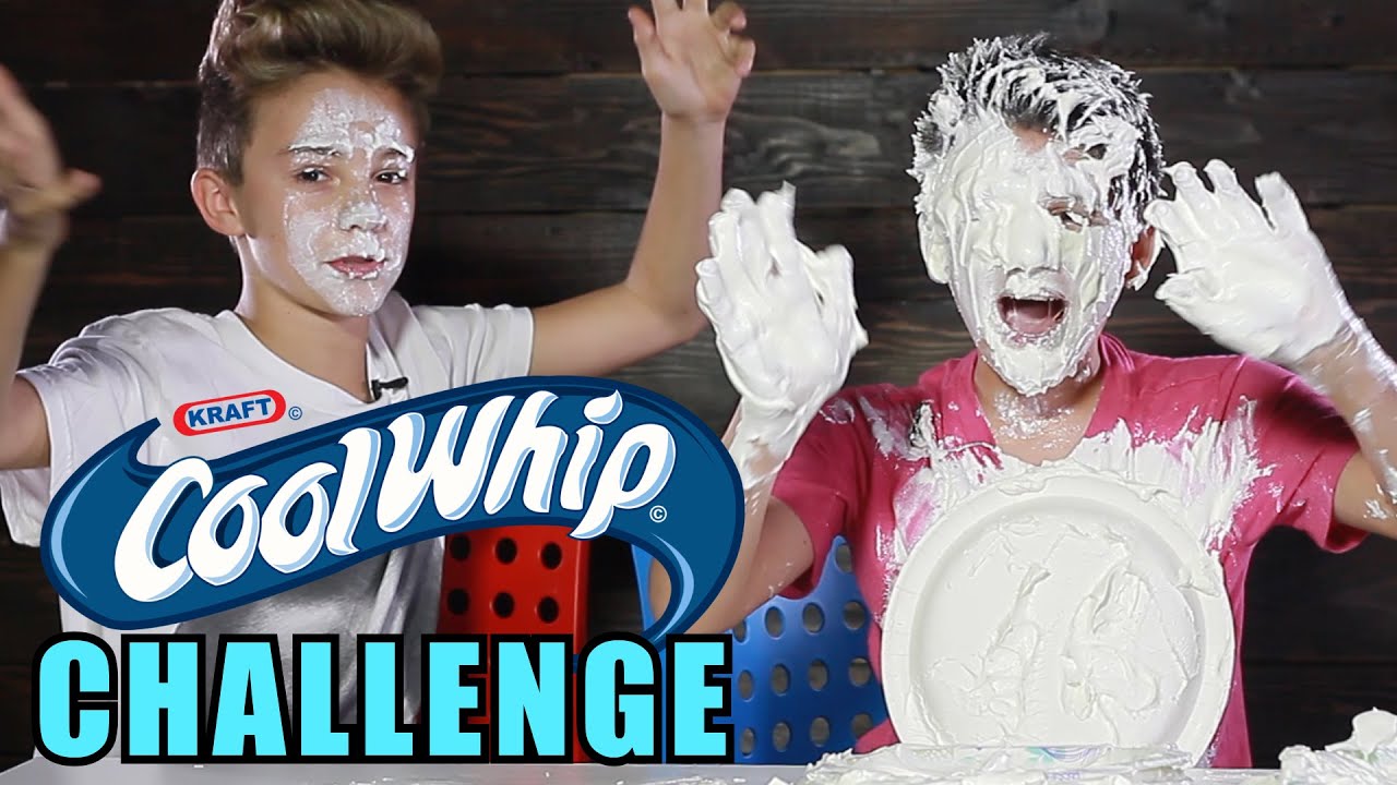 COOL WHIP CHALLENGE with Zach Hennessey and Wyatt Skelley - YouTube