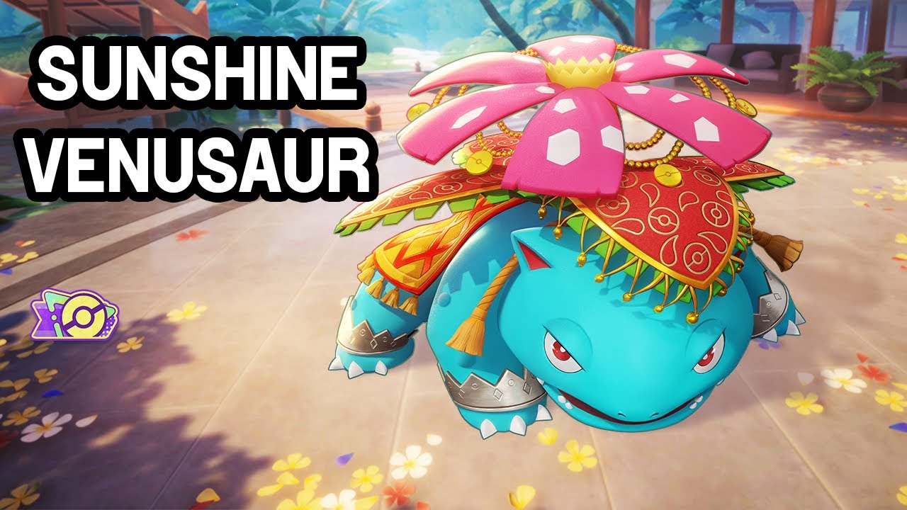 Sunshine Style: Venusaur Skin Spotlight - Pokémon UNITE Leaks - YouTube