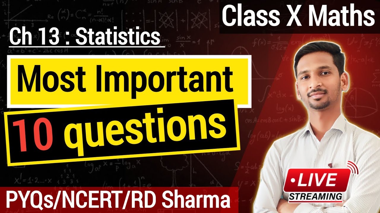 Most Important Questions Class 10 Maths Statistics PYQs YouTube most-important-questions-class-10-maths-statistics-pyqs-youtube