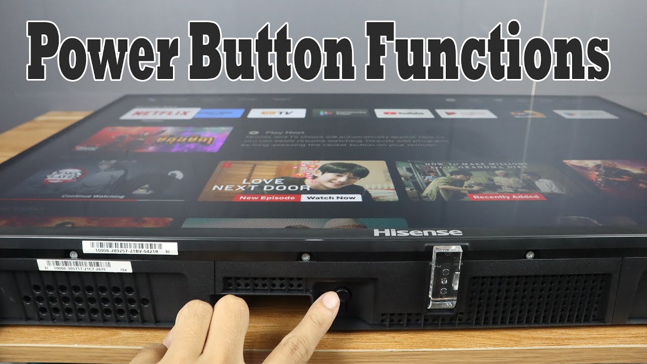 Hisense Android TV Power Button Functions | What You Can Use - YouTube