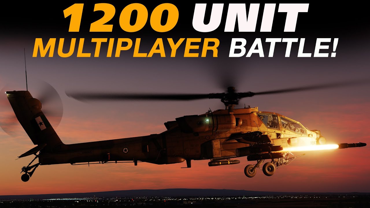 EPIC 1200 UNIT DCS MULTIPLAYER MISSION in the AH-64D Apache! - YouTube