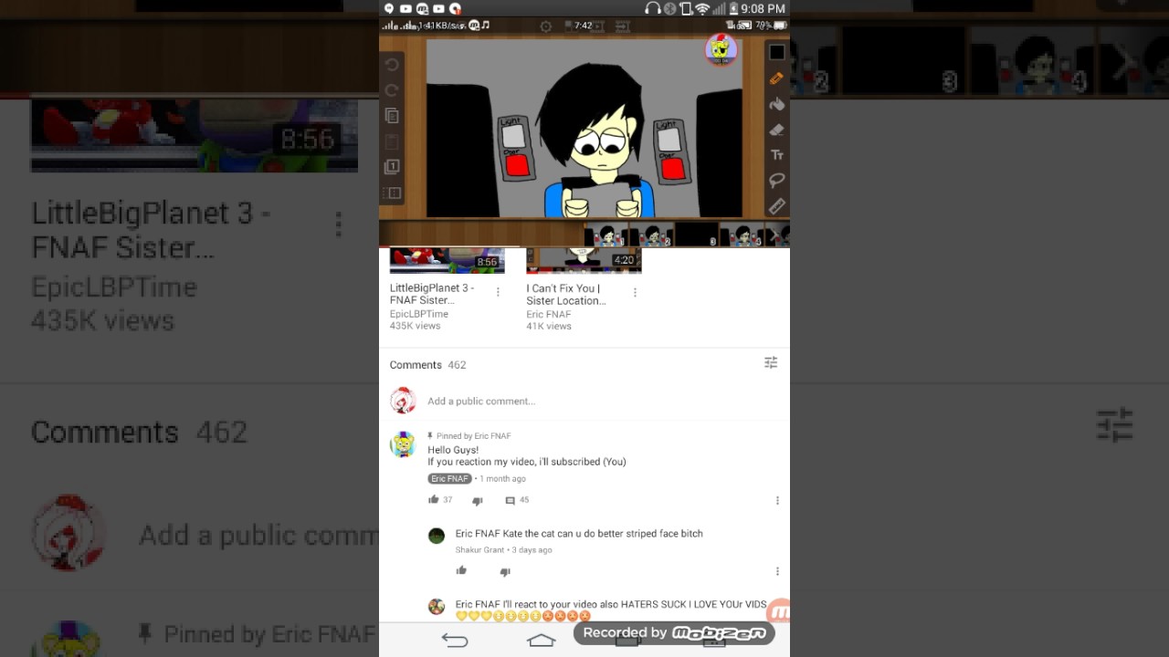 My reaction to Eric fnaf's video - YouTube