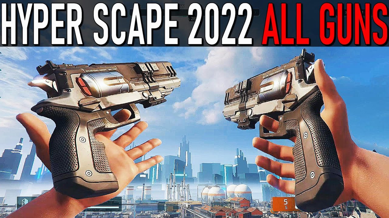 Hyper Scape 2022 - All Weapons / All Hacks / Fuse Animations - YouTube