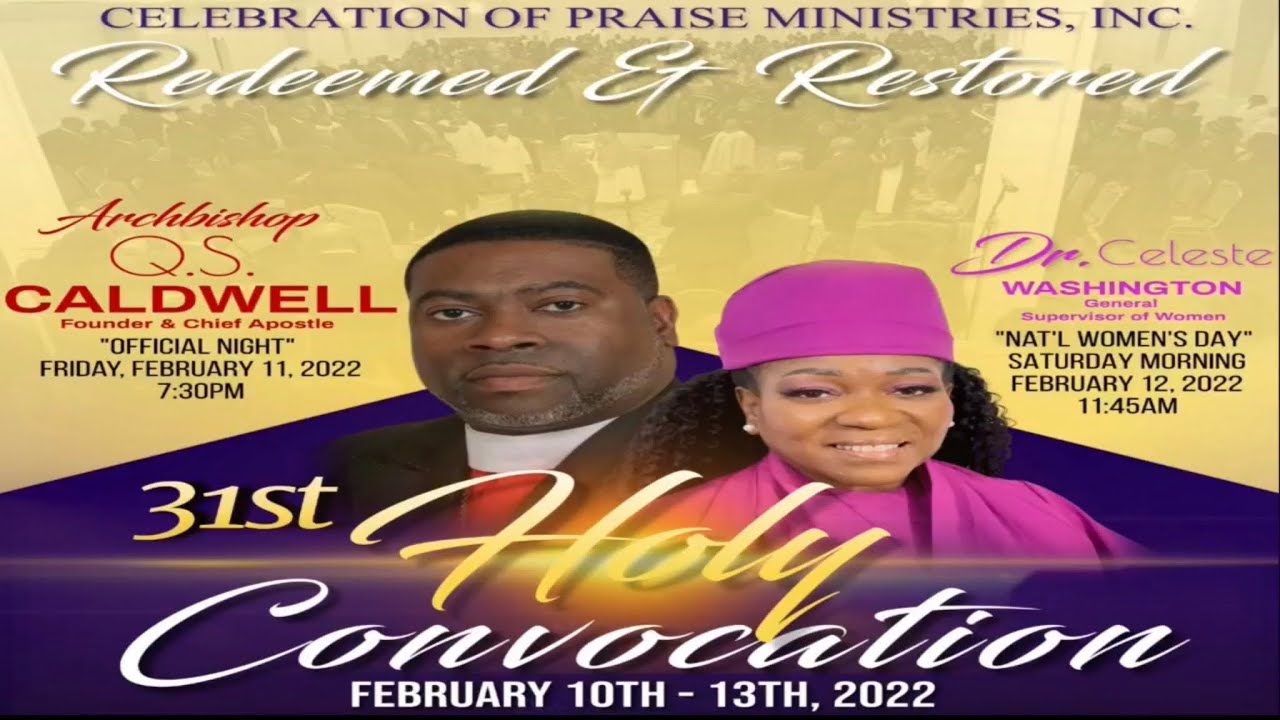 31st Holy Convocation 02/10/2022 w/ Overseer Rashan Wilson - YouTube